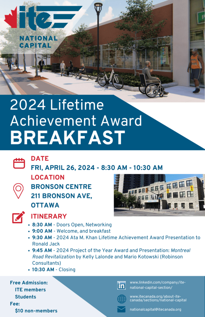 ITE National Capital Section: 2024 Lifetime Achievement Award Breakfast ...