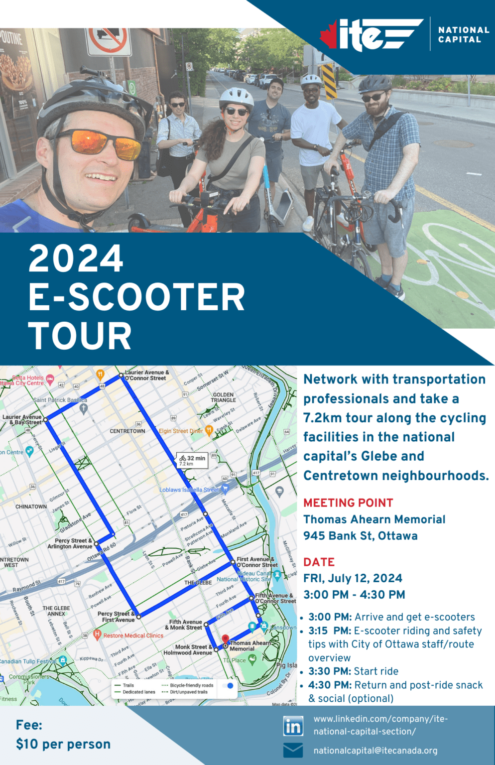 ITE National Capital: 2024 E-Scooter Tour - ITE Canada