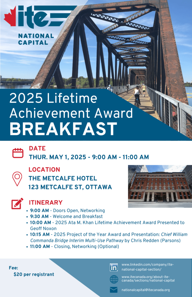 ITE National Capital Section: 2025 Lifetime Achievement Award Breakfast ...